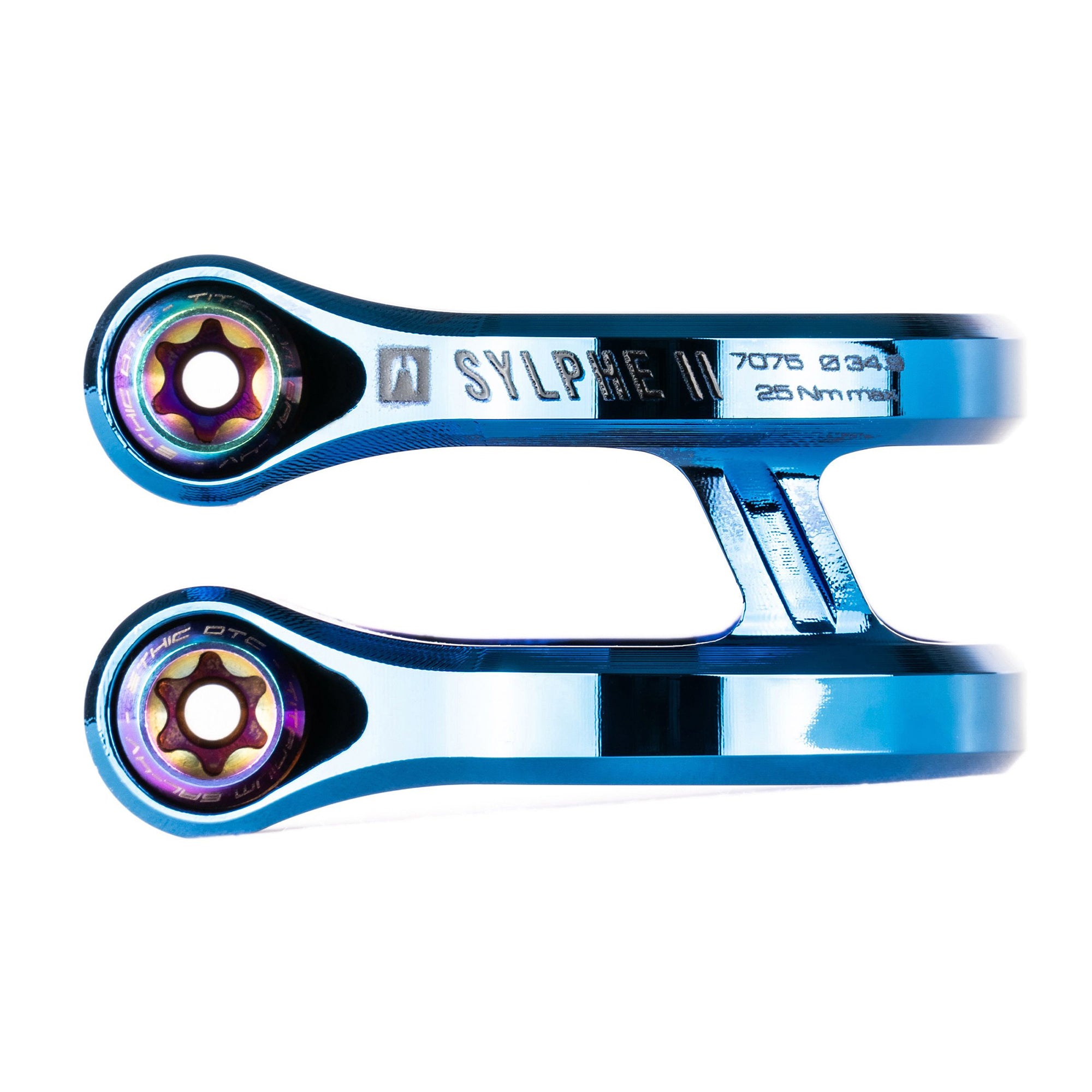 Ethic Sylphe V2 Clamp - 34.9mm - Blue Chrome - Clamps - Dogg Scooters