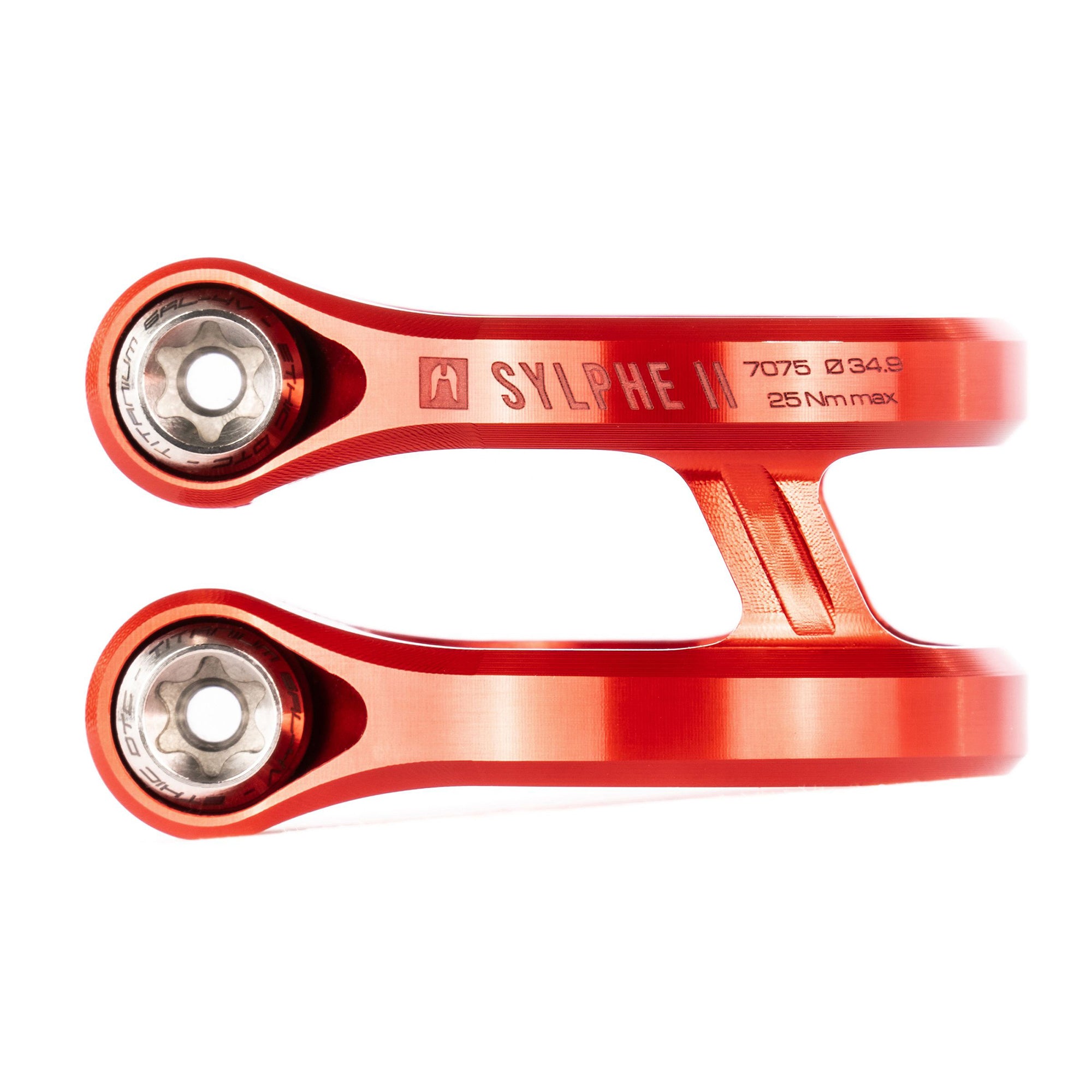 Ethic Sylphe V2 Clamp - 34.9mm - Red - Clamps - Dogg Scooters