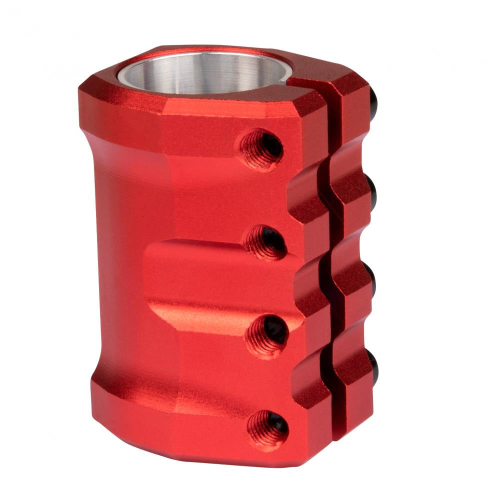 Addict Guardian Mini SCS Clamp - Red - Clamps - Dogg Scooters