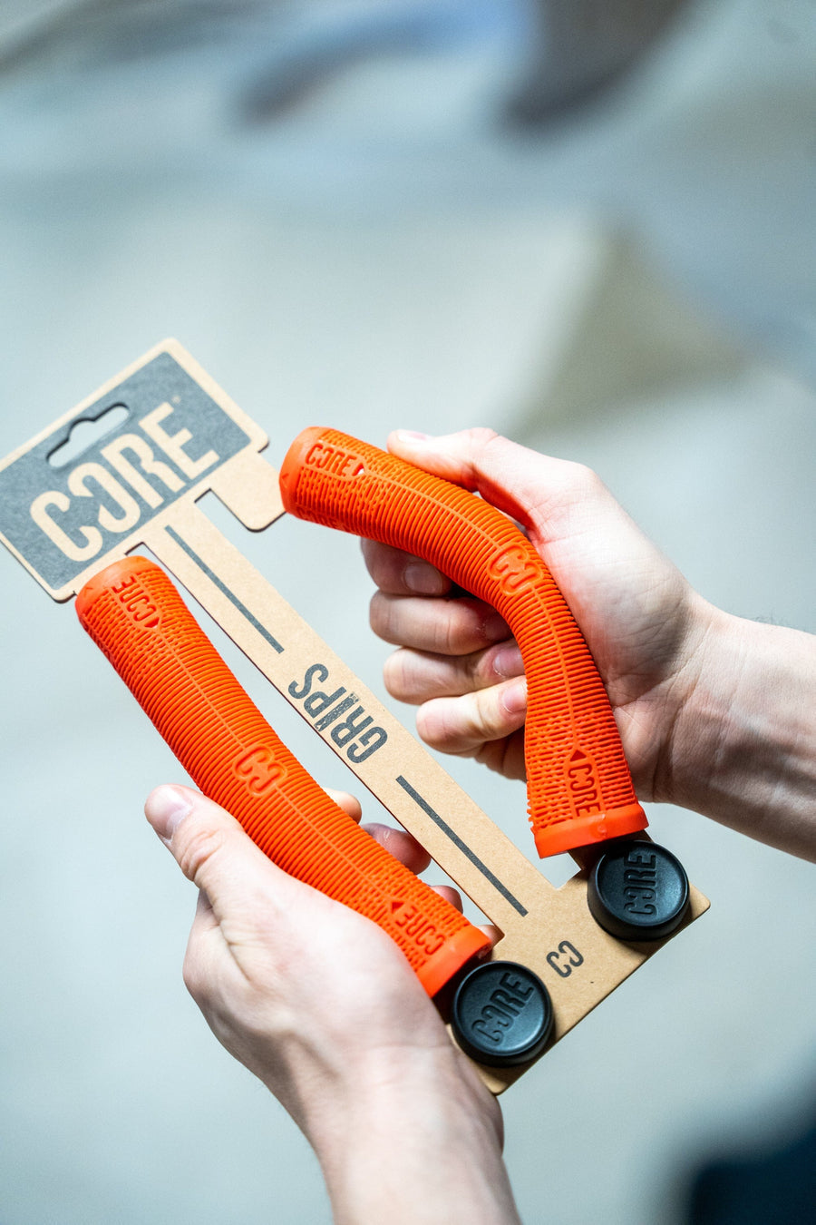 Core Skinny Boy Grips - Red - Grips - Dogg Scooters