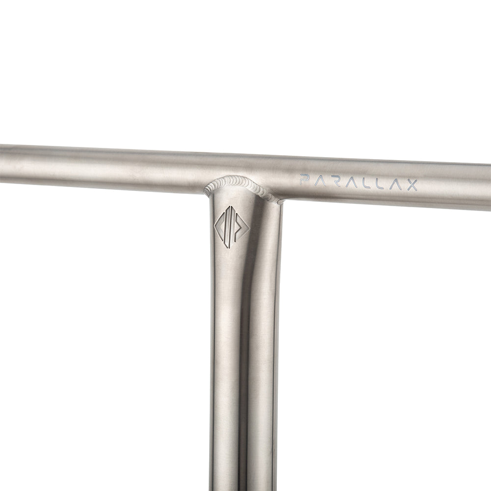 Drone Parallax Titanium T-Bars - 710mm - Raw - Handlebars - Dogg Scooters