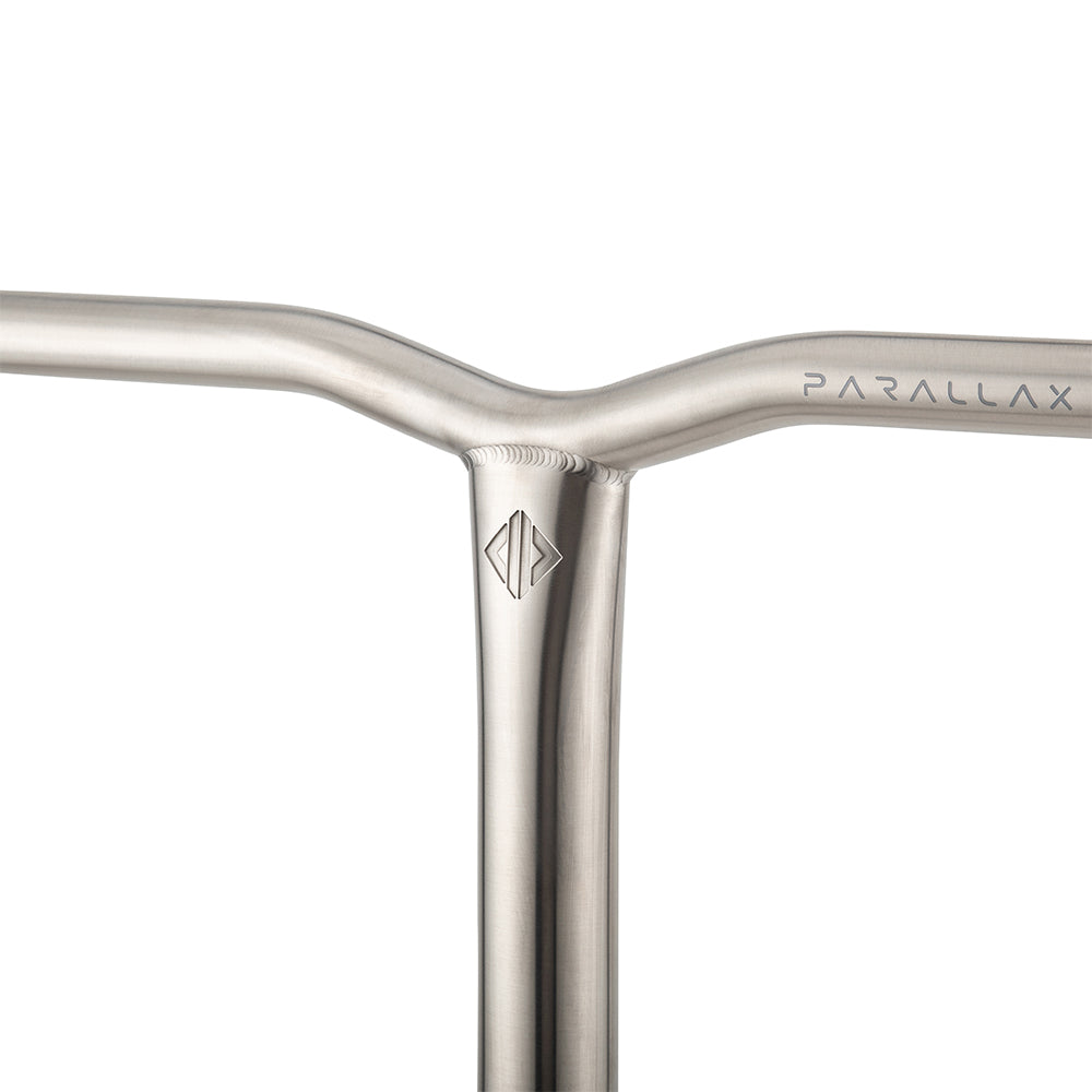Drone Parallax Titanium Y-Bars - 660mm - Raw - Handlebars - Dogg Scooters