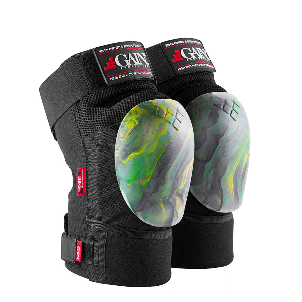 Gain Protection Shield Pro Knee Pads - Aussie Swirl - Pads - Dogg Scooters